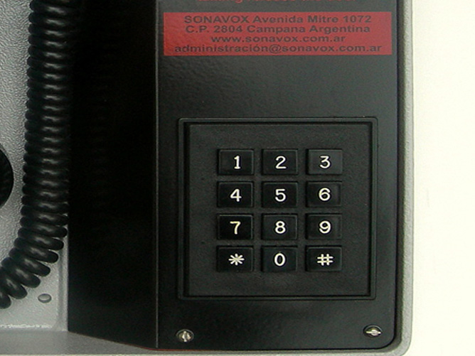 Sonavox · Telefonía Industrial - Producto : GUARDIÁN IP 65